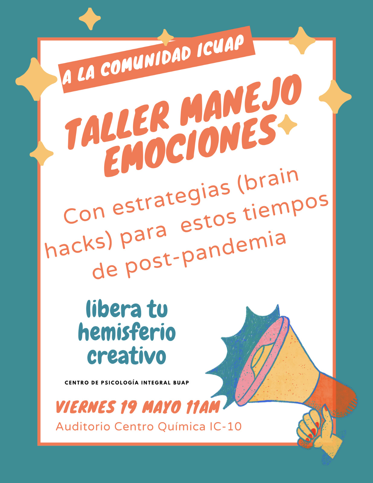 Taller "Manejo de la Emociones" | Benemérita Universidad Autónoma de Puebla